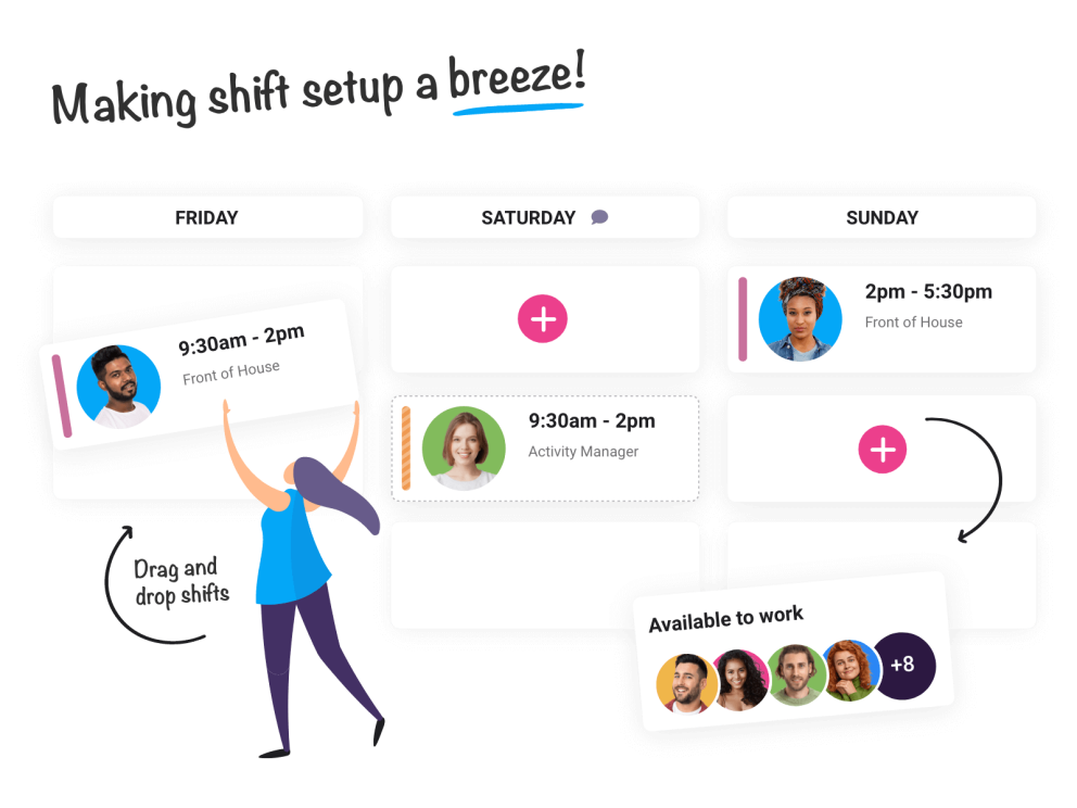 Online staff scheduling & team management software · Shiftie
