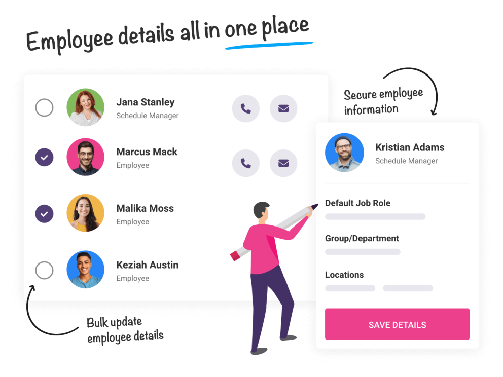 Online staff scheduling & team management software · Shiftie