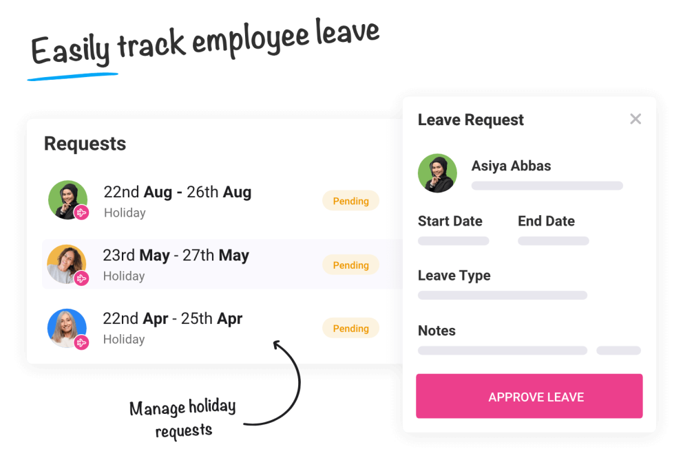 HR Software - Shift Scheduling and HR Software - Shiftie